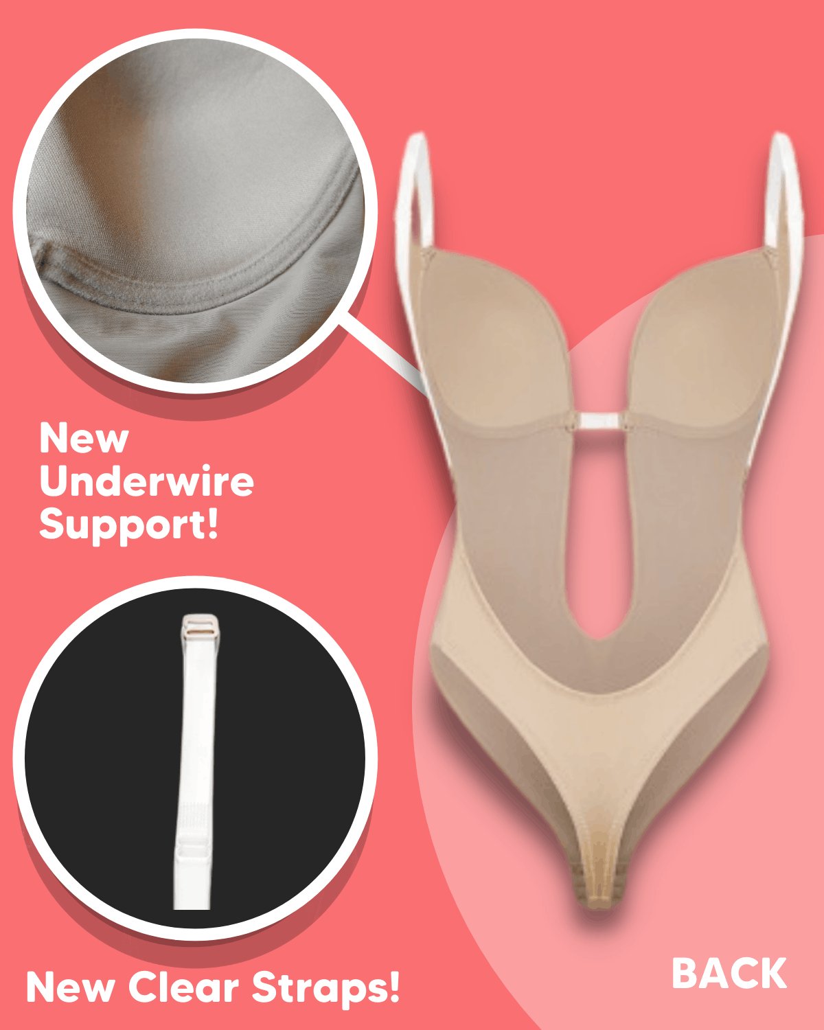 🔥2023 Hot Sale🔥Backless Body Shaper Bra - Promotion 50% OFF – superbcert